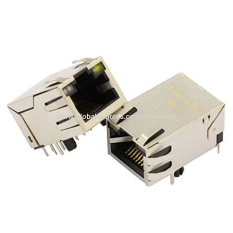 1000M PCB Modular RJ45 Connectors, Gigabit RJ45 with Integrated Jack ...