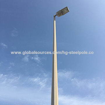 6m-15m Galvanized Street Light Pole with LED Lamps | Global Sources