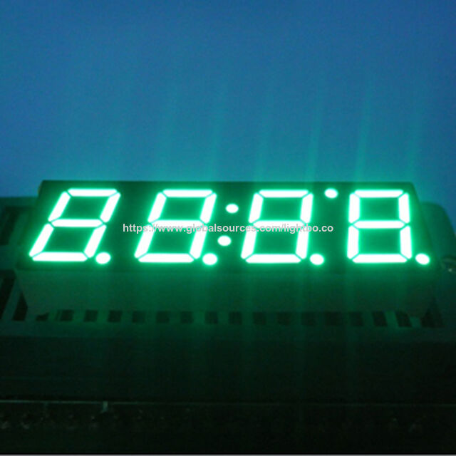 Pure Green 7 Segment LED Display, 4-digit 10mm 0.39-inch for Home ...