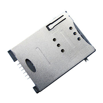 Buy Wholesale China Sim Card Connector 6-pin Push Smt Type Sim Card ...