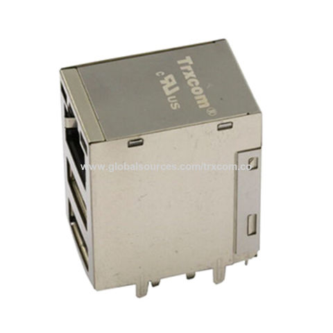Buy Wholesale China Shielded Rj45 Modular Jacks Integrated With Dual ...