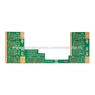 Irregular Shape PCB, Multiple Layer with Counter Bore Holes, Edge ...