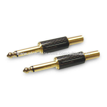 Hi-Fi 6.35mm Audio Plug with Carbon Fiber Shell, Hi-Fi Audio Connector ...