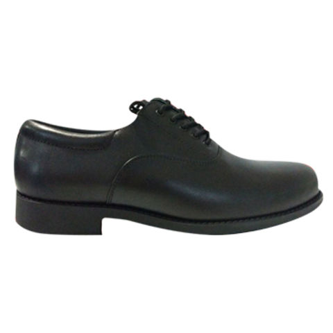 Buy Wholesale China Black Leather Military Officer Shoes & Military ...