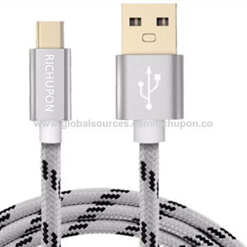 Buy Wholesale China 3a Fast Charging And Sync Nylon Braided Type-c ...