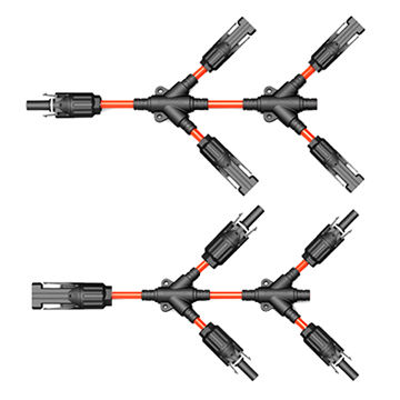 Buy Wholesale China Y-type Pv Joint Connector With 14 And 10awg Cable ...