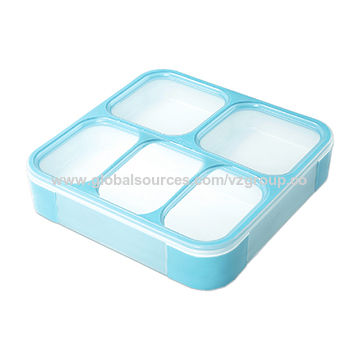 Buy China Wholesale Square Design Ultra-thin Lunch Box With 5 ...