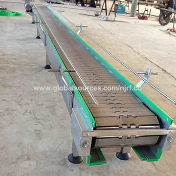 China Manufacturer chain plate slat conveyor on Global Sources