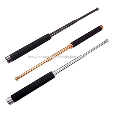 Expandable Baton with Soft Sponge handle, police Expandable steel Baton ...