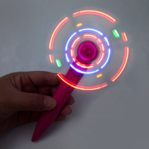 Buy Wholesale China Led Mini Customized Logo Hand Fan, Led Light Pen ...