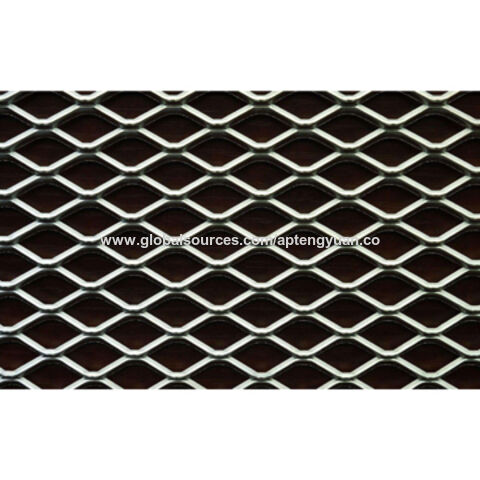 China 50mm mesh black finished expanded steel mesh on Global Sources ...