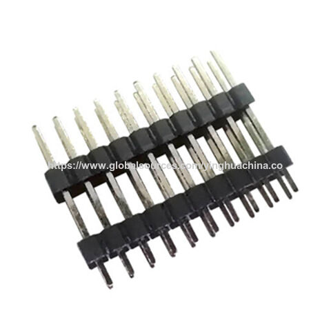 Buy Wholesale China 2.54 Pin Header, H2.5 Dual Row/dual Plastic ...