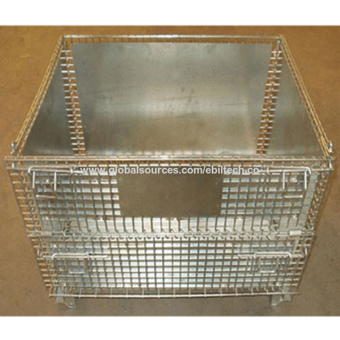 Buy Wholesale China Large Industrial Stackable Storage Wire Mesh ...