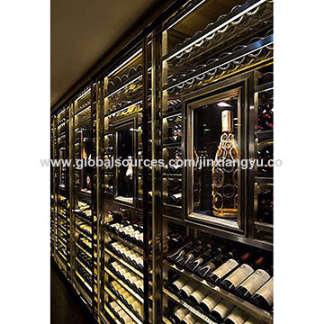 Buy Wholesale China Customized 304 Stainless Steel Metal Wine Rack Pvd ...