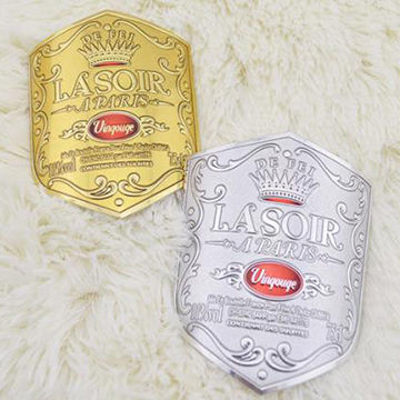 Buy Wholesale China Gold Silver Metal Wine Label With Enamel Luxurious ...