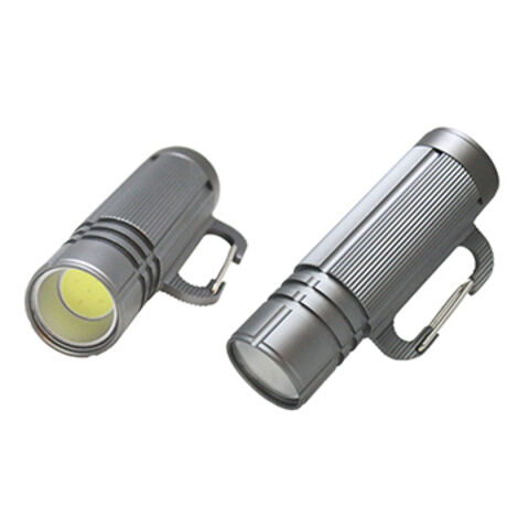 Carabiner Cob Flashlight With Aluminum Handle Operated With 3 X Aaa ...