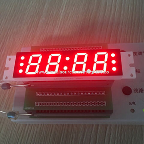 China Ultra Red Custom Design 0.58-inch 4-digit 7-segment LED Clock Display for Sound/Radio on ...