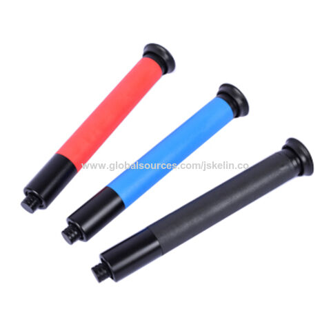 China Auto Lock Push Button 7075 Aluminium Baton with Colorful Rubber ...