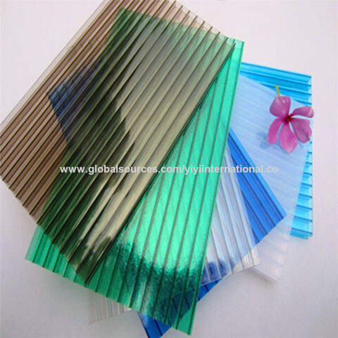 China Sunshine Polycarbonate Sunshade Roof Sheet Hollow PC Board on ...