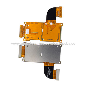 Metal Stiffener FPC with Black Solder Mask and Yellow Coverlay, Flex ...