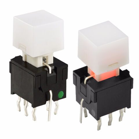 Honyone 6x6 SMD Tact Switch, DPDT Momentary/Self-lock 0.1A 30V DC, Tact ...