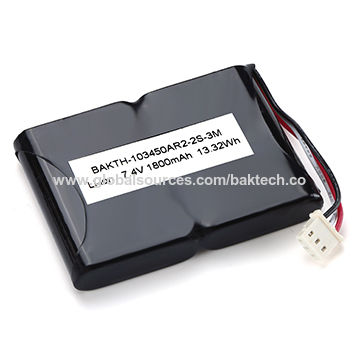 Buy Wholesale China Lithium Battery Pack Rectangle Type 103450ar 2s1p 7 ...