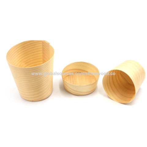 Buy Wholesale China 60mm Eco-friendly Disposable Wooden Pine Cups For ...