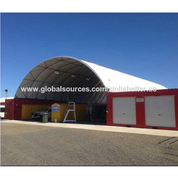 Buy Wholesale China 40ft Arch Curved Big Container Cover Tent Roof ...
