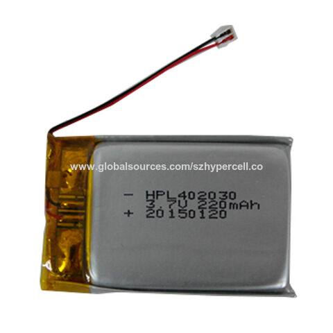 Lithium Polymer Battery, Hpl402030, 3.7v/220mah, Vr, Smart Lock $1.35 ...