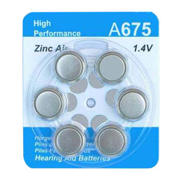 China Hearing aid battery, A13/A10/A312/A675 on Global Sources,A10 ...