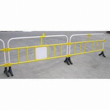 Pvc Pipe Barrier W/ Rubber Feet, Highly Visible, 1m Height, Shock- And ...