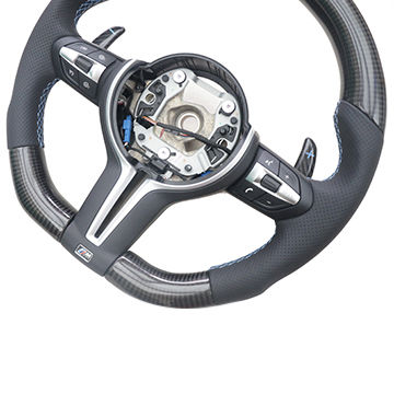 Buy Wholesale China Carbon Fiber Steering Wheel, Flat Bottom Leather ...