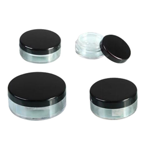 Round Plastic Loose Powder Case with 50ml, 30ml, 10ml, 5ml, Loose ...