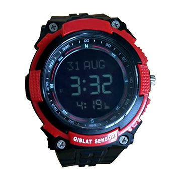 Buy Wholesale China Wholesale Qibla Compass Watch With Hijri Azan Wrist ...