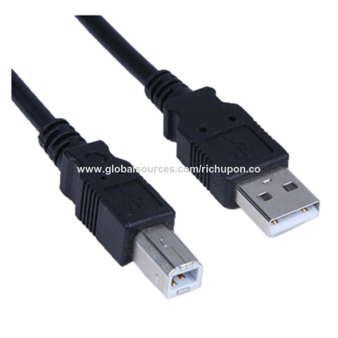 Buy Wholesale China Usb Data Sync Printer Cable Lead Black Usb 2.0 Am ...