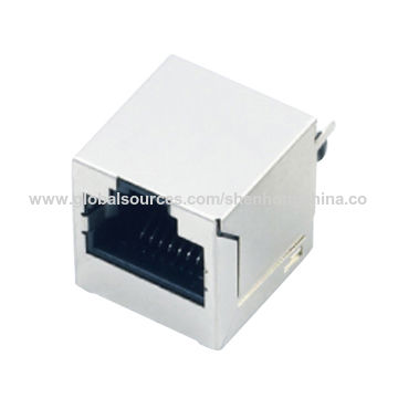 RJ45 connectors double connectors modular jack with LED USB connectors ...