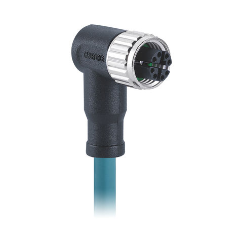 Buy Wholesale China M12 X Code Female Angled Connector 8 Pin Molded ...