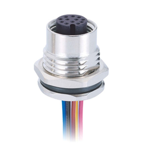 Buy Wholesale China 0.5m Front 30v/1.5a Female 12-pin M12 Panel ...