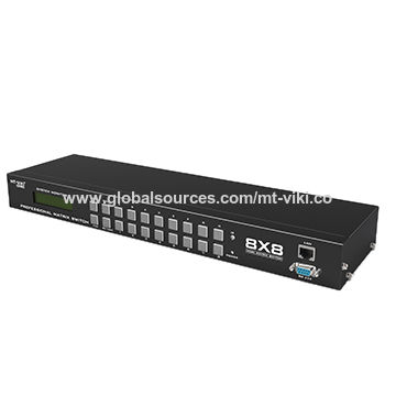 ChinaHDMI switcher 8x8 matrix switches full HDCP support selection by IR,key-press, RS232, 4kx2k ...