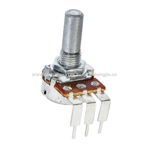 Buy Wholesale China 16mm Rotary Potentiometer With Metal Shaft & 16mm ...