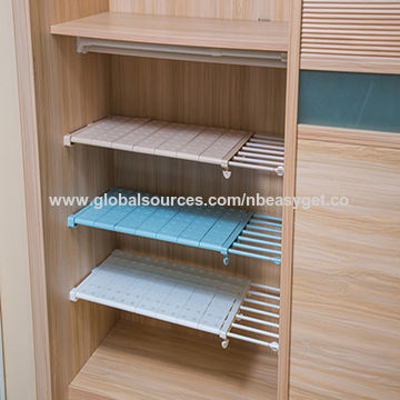 Adjustable Cupboard Shelf Divider Holder Organizer Wardrobe Storage ...