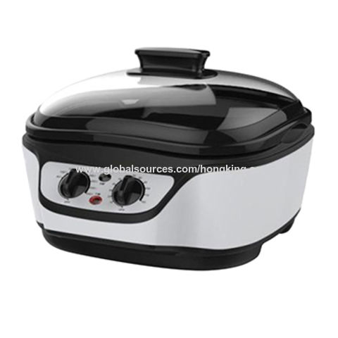 8-in-1 5l Multi Cooker With Glass Cover Aluminum Die Casting With Non ...