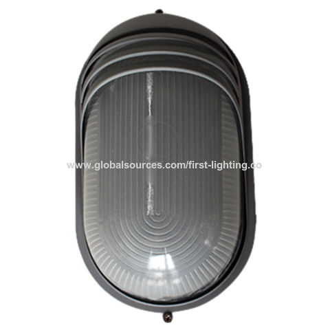 12W Outdoor Wall Light Housing, Waterproof, Round or Elliptical Shape ...