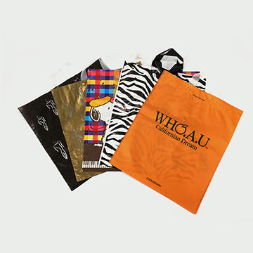 Buy Wholesale China Custom Printed Plastic Soft Loop Handle Bag With ...