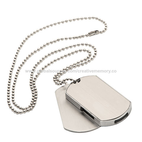 Buy Wholesale China Hot Selling Chrome-plated Printable Metal Dog Tag ...