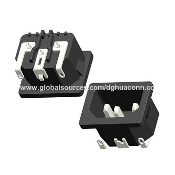 IEC60320 C14 AC inlet 3P socket(power connector) with UL cUL VDE ENEC ...