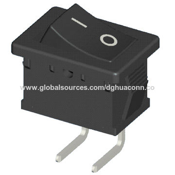 Right angle(90) on-off rocker switch 12A 250VAC with UL cUL VDE ENEC KC ...