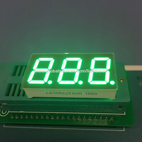 Buy Wholesale China Pure Green 3-digit 7-segment Led Display, 0.56-inch ...