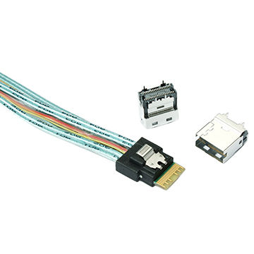Buy Wholesale Taiwan 24g Slimlink Sas Cable & Connector & 24g Slim Link ...