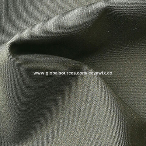 Buy Wholesale Taiwan Dope Black Interlock Fabric In 79% Nylon And 21% ...